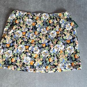 wild fable | Skirts | Wild Fable Front Seamed Denim Black Floral Mini ...